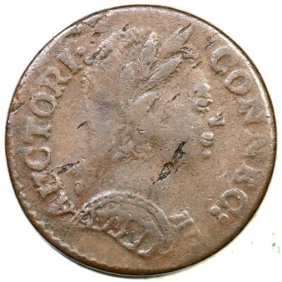 1785 M 3.3-F.3 R-4 Connecticut Colonial Copper Coin | eBay