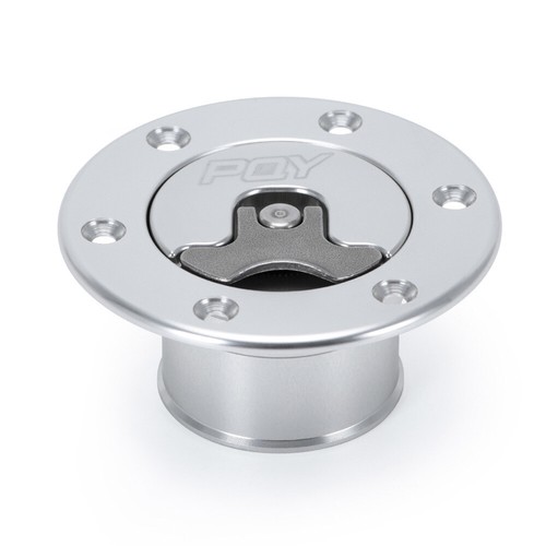 Billet Fuel Filler Neck Up Pop-Up Fuel Cell Gas Cap Flush Mount 6 Hole ...