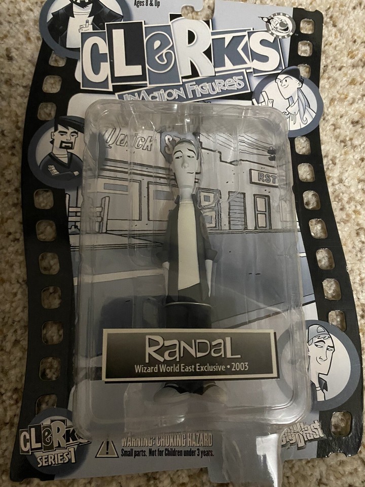 Clerks Inaction Figures-Jay,Silent Bob, Dante, Randal. Series 1. Black ...