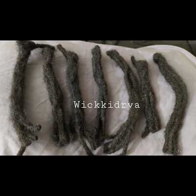 (7) 100% Natural Human Hair Congo Locs (FREE-FORM) 10in to 13in ...