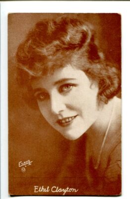 ETHEL CLAYTON-SILENT STARLET-1920-ARCADE CARD! G | eBay