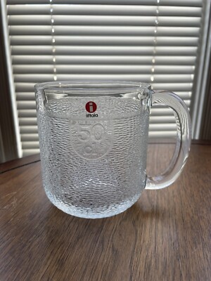 Vintage IITTALA Beer Mug Cup Textured Glass Oiva Toikka 50 CL | eBay