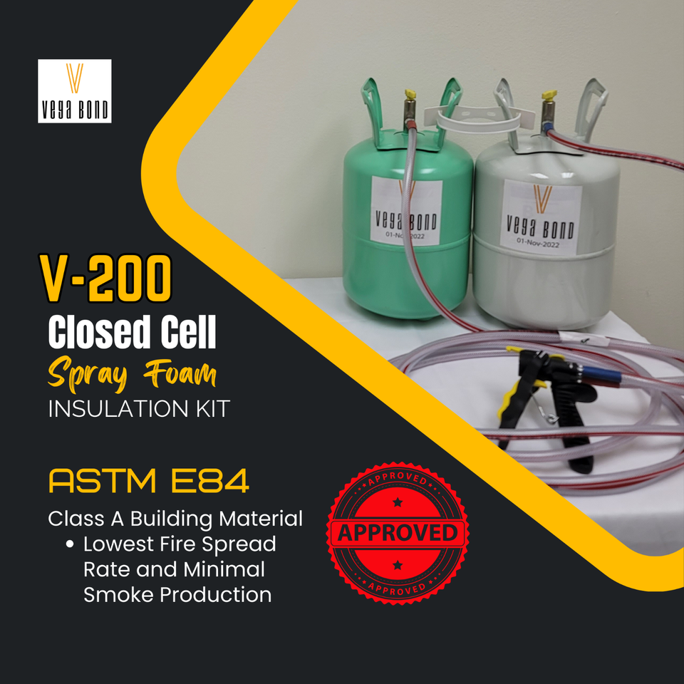 Vega Bond V200 Closed Cell Spray Foam Insulation Kit. 2 Part Foam ...