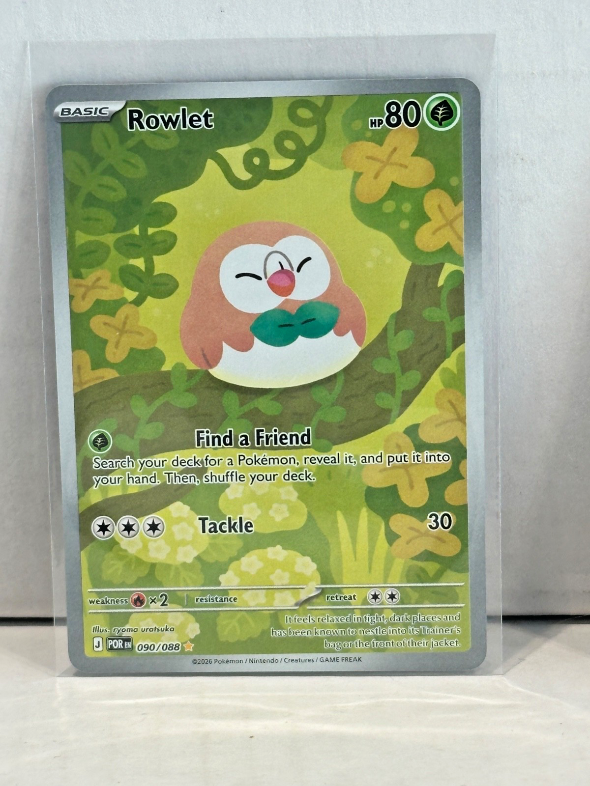 Rowlet 090/088 Illustration Rare Perfect Order Pokemon Pack Fresh | eBay