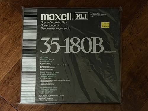 NOS Vintage Maxell XLI 35-180B 10.5" Professional Recording Tape Reel NEW SEALED | eBay
