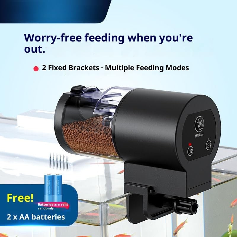 Smart Automatic Fish Feeder - Timed Aquarium Feeder for Vacation ...