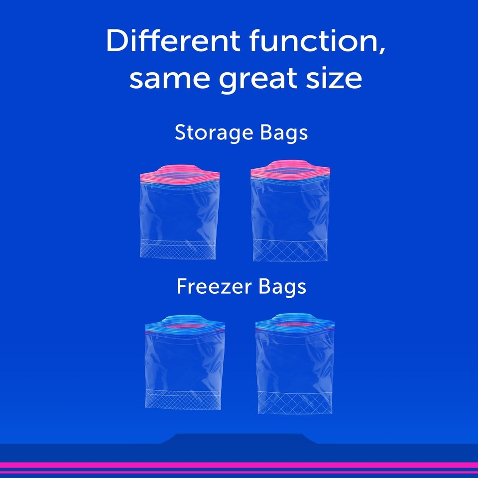 Gallon Food Storage Freezer Bags Stay Open Design with Stand-Up Bottom ...