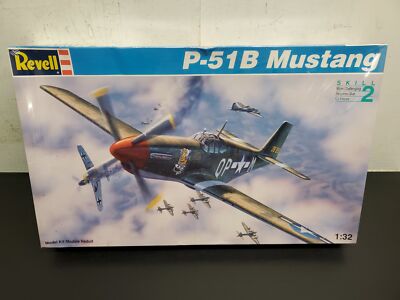 1993 Revell 1/32 Scale Model Kit P-51B Mustang Plane #4773 New Sealed ...