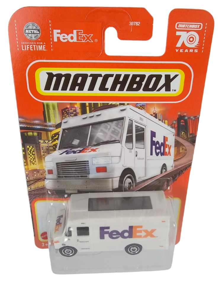 FedEx Express Delivery Matchbox Die Cast Parcel Mail Truck Van 1:64 ...