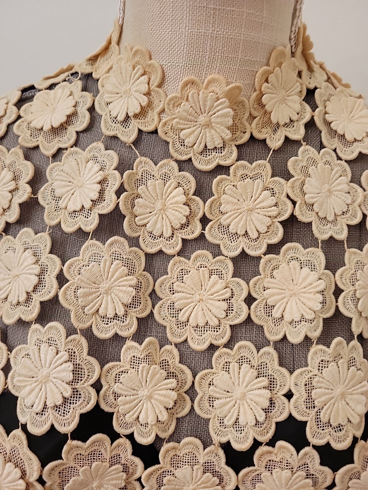 Rare Maxwell Shieff of Beverly Hills floral lace 1950… - Gem