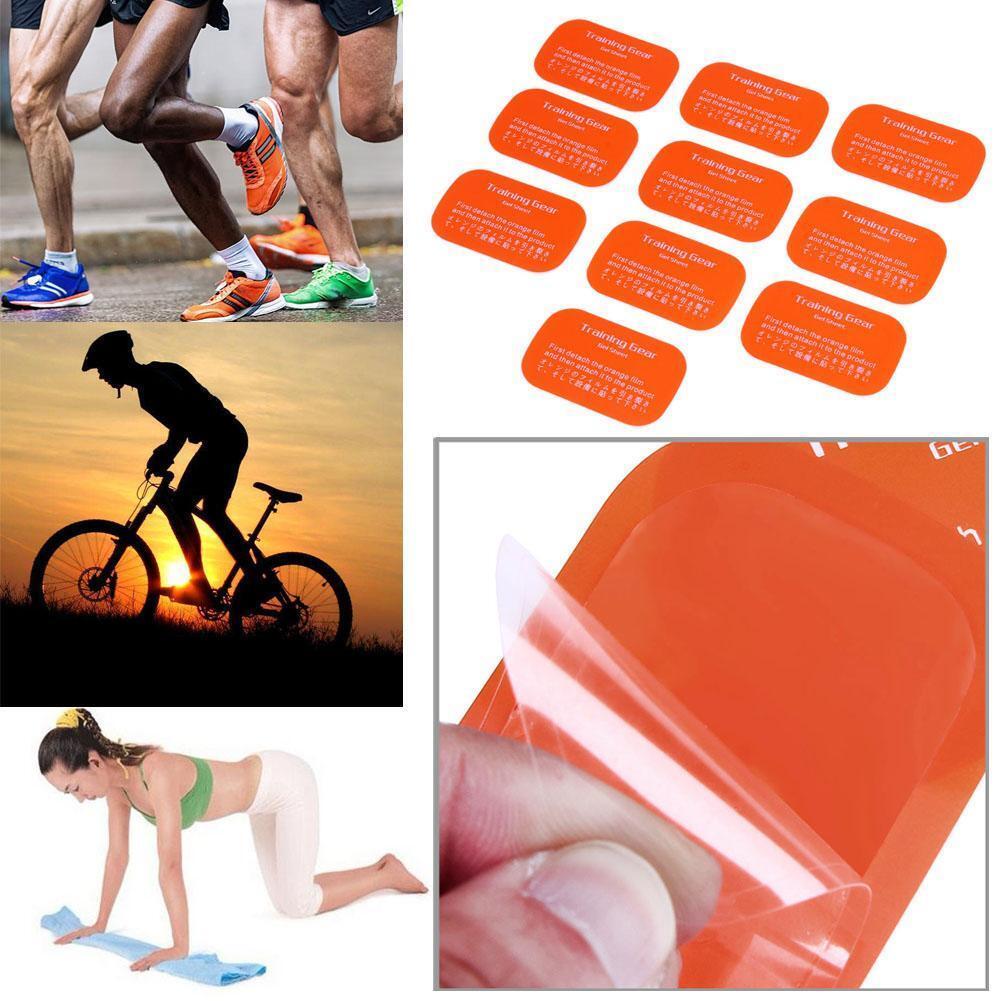 10pcs/Set Abdomen Muscle Gel Pad Stickers Fitness Training Body ...