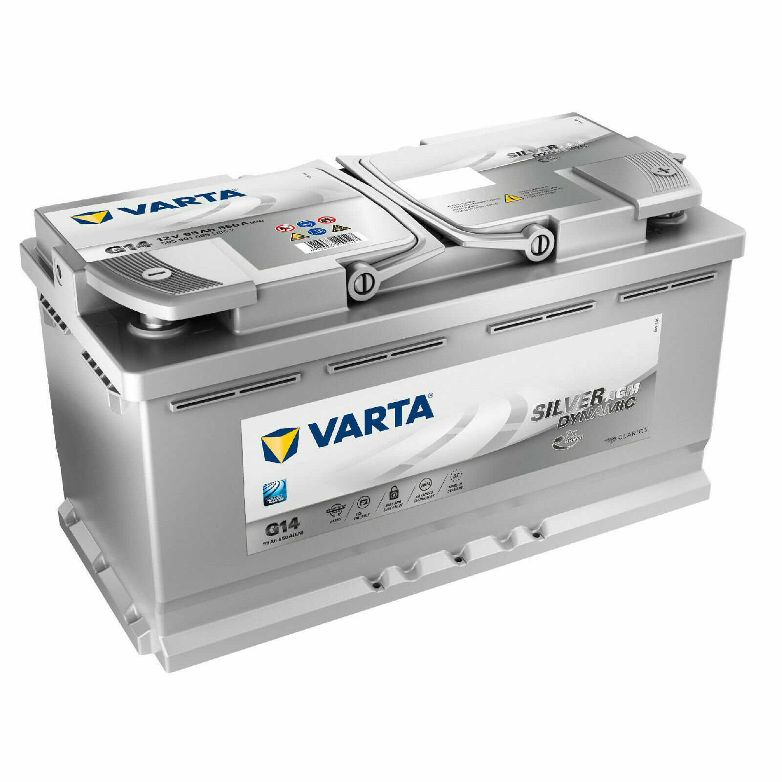 VARTA A5 (ex G14) Silver Dynamic AGM Start-Stop Plus Autobatterie 12V ...