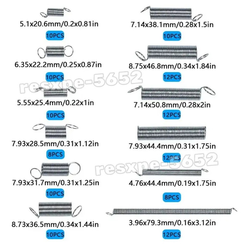 200PC GOLIATH INDUSTRIAL SPRING ASSORTMENT CARB CARBURETOR EXTENSION ...