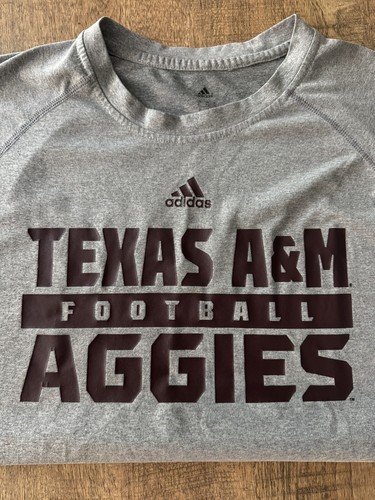 Adidas Texas A&M Aggie Football Short Sleeve T-Shirt Men's XL | eBay
