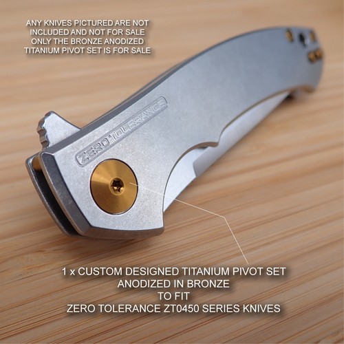 Zero Tolerance ZT0450 ZT 450 0450 450CF Custom Titanium Pivot Anodized ...