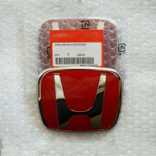 Fit for 2016-2021 Honda CIVIC SEDAN 4DR 2PCS Front & Rear Red H Emblem ...