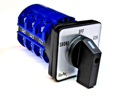 60 Amp Power Selector, Shore-Off-Gen Rotary Switch for RV,Motorhome ...