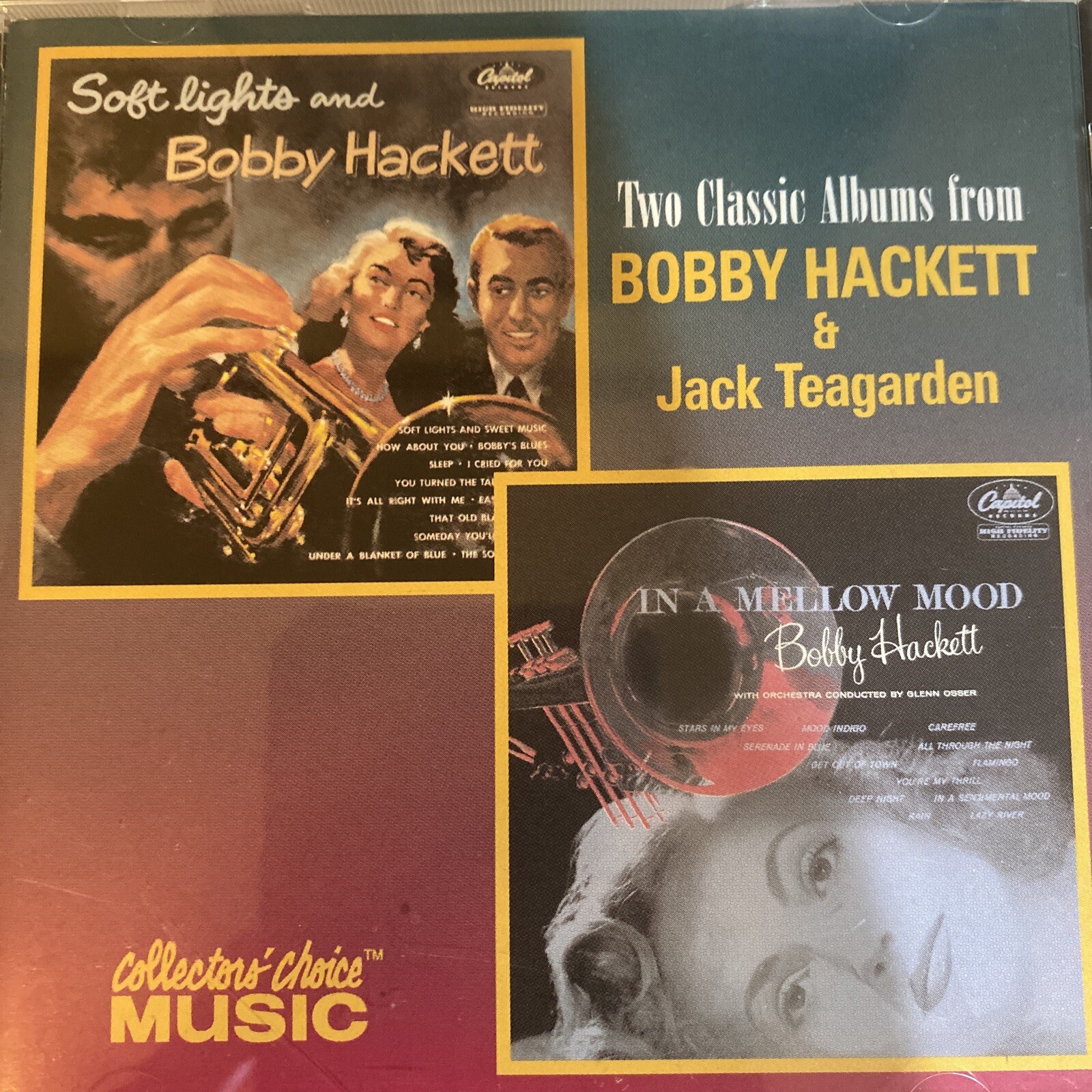 BOBBY HACKETT Soft Lights/In A Mellow Mood TWO Classic Albums JAZZ CD N ...