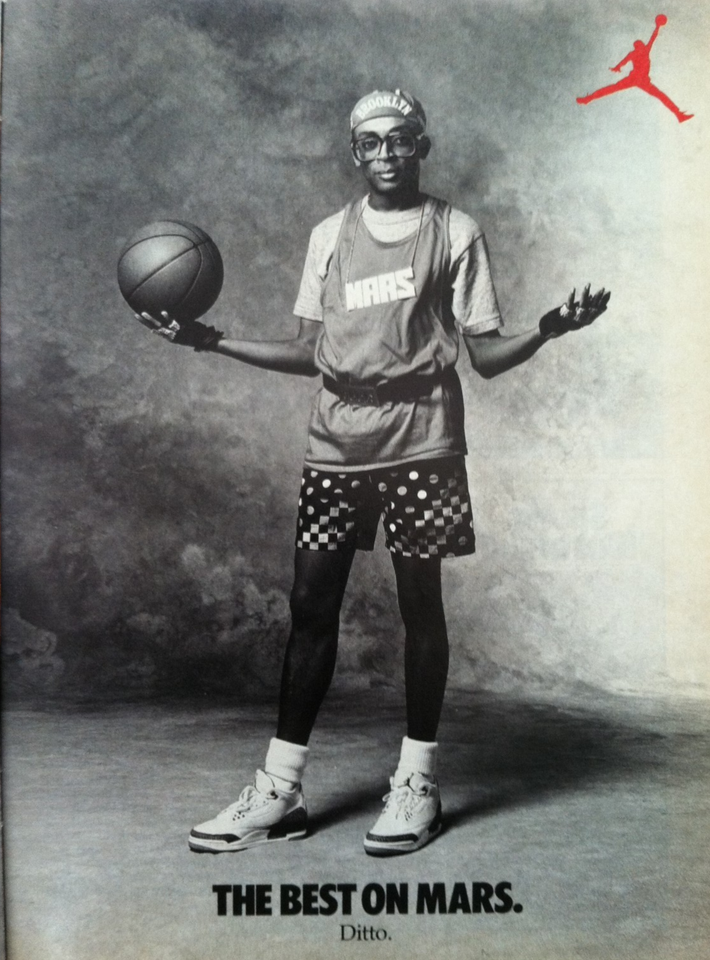 Vintage 1988 NIKE AIR JORDAN SPIKE LEE MARS BLACKMON Ad Sports ...