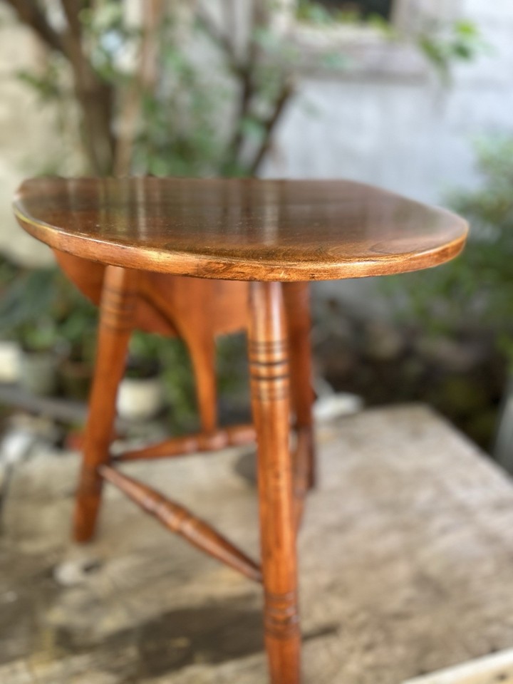 Antique 1930s Cushman Maple Drop Leaf Minimalist Side Table | eBay