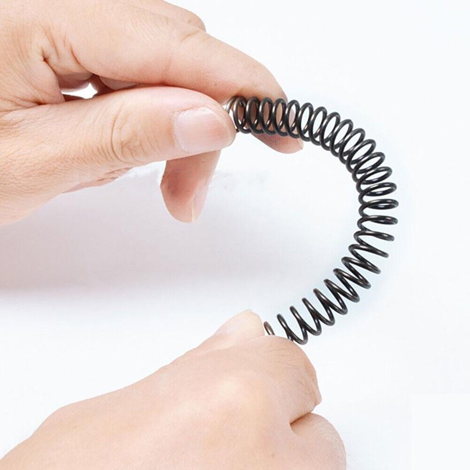 Black Compression Spring 305mm Length Small Springs Steel 0.3-6mm Wire ...