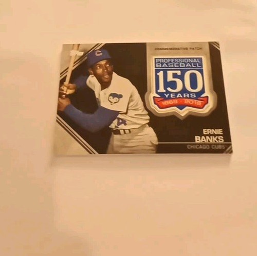 2019 Topps 150 Years of Baseball Commemorative Patch SP Ernie Banks ...