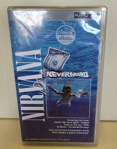 Nirvana Nevermind UMD Album Movie Music Sony PlayStation PSP Classic ...