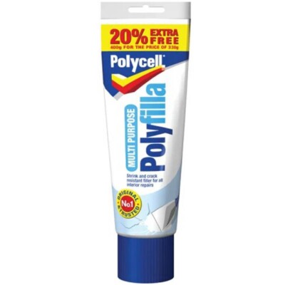 Polycell Multi Purpose Polyfilla Polyfiller Ready Mixed 330g + 20% Free ...