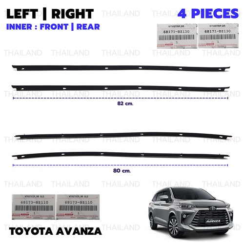Fits Toyota Avanza F65 F651 2012 - '19 Weatherstrip Front+Rear Door ...