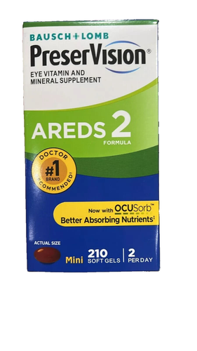 PRESERVISION AREDS 2 EYE VITAMIN SUPPLEMENT 210 SOFT GELS FREE SHIPPING ...