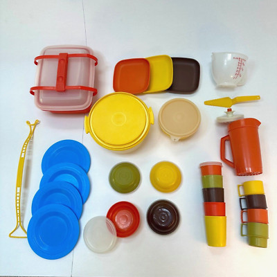 80s Vintage Tupperware Toys Mini Party and kids dishes, cups,play sets ...