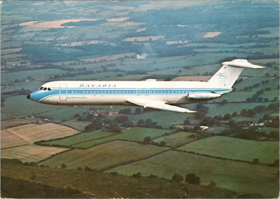 Postcard Bavaria BAC Super One-Eleven Holiday Jet, Unused Airline Issue ...