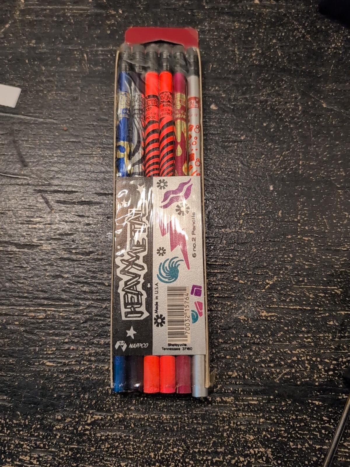 Vintage Nappco Heavymetal Sealed Pack of Pencils CT 6 | eBay