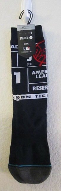 Stance NY Yankees Stadium Ticket Stub Infiknit Crew Socks Large 9-13 ...