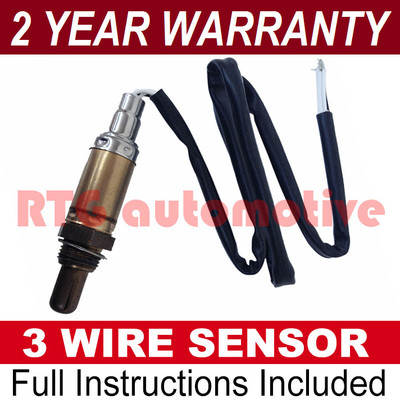 FOR VAUXHALL CALIBRA CAVALIER OMEGA CARLTON 3 WIRE LAMBDA OXYGEN SENSOR ...