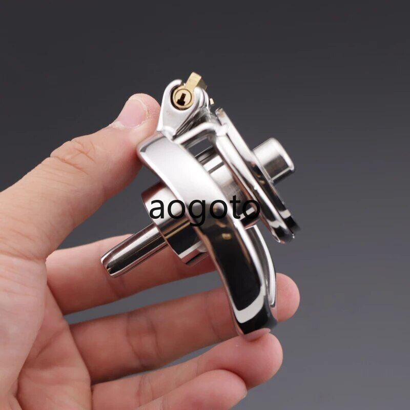 Stainless Steel Inverted Chastity Cage Device with Cylinder Plugged Design Slave | eBay