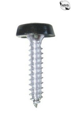 PEARL CONSUMABLES Number Plate Plastic Top Screws - Black - Pack Of 50 ...