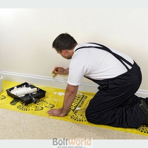 TIMco SHIELD CARPET FLOOR PROTECTION PAINT PROTECTOR FILM SHEET 25m 50m ...