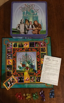 THE WIZARD OF OZ Trivia Board Game In COLLECTORS TIN 1999 BY PRESSMAN ...