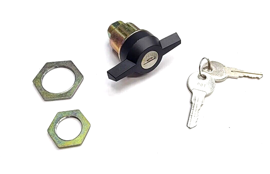 (2-PACK) FASTEC 90041-06 FIC LOW PROFILE T-HANDLE FIC TWIST LOCK w/KEYS ...