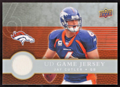 JAY CUTLER 2008 Upper Deck First Edition UD Game Jersey #FGJ-JC | eBay