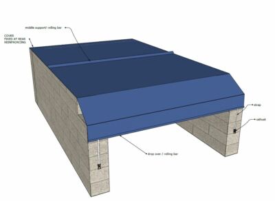 Retractable Aggregates/Agricultural Bay Cover | eBay UK