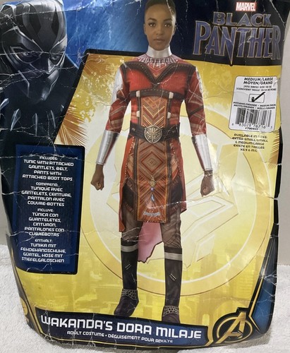Wakanda Dora Milaje Medium / Large Dress Size 10-14 Adult Black Panther ...