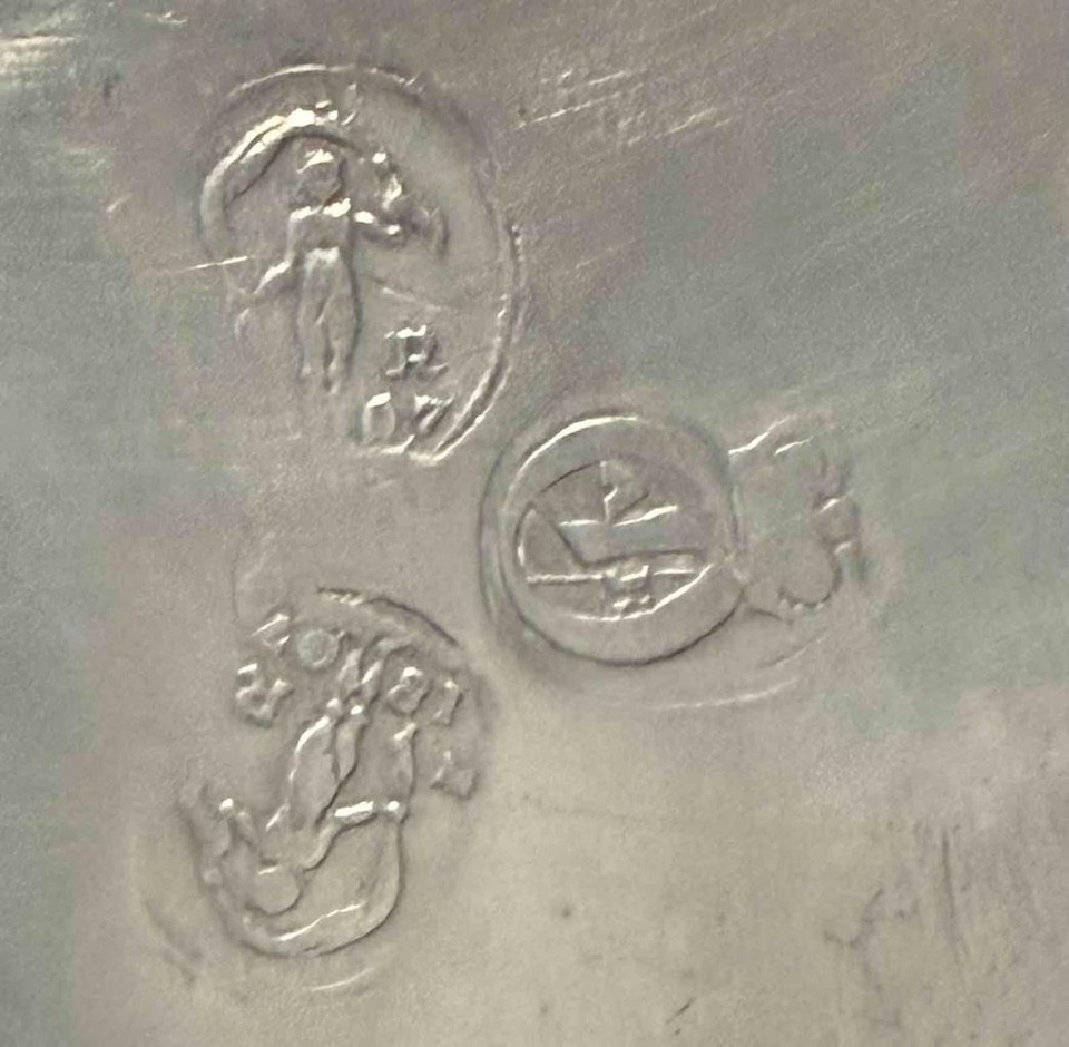 Pair of Continental Antique Pewter Plates, Dated 1807 in Angel Mark | eBay