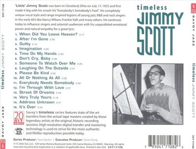LITTLE JIMMY SCOTT TIMELESS NEW CD 795041710826| eBay