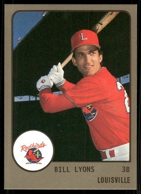 1988 ProCards Louisville Redbirds BILL LYONS RC CARDINALS LOUISVILLE KY ...