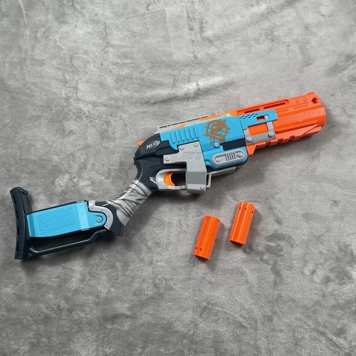 Nerf Zombie Strike SledgeFire Blaster Shotgun Dart Gun Orange (W ...