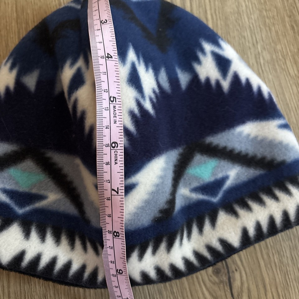 Fleece Aztec beanie hat Reversible Custom Size NWOT's Ski Patagonia ...