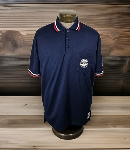 NYSBUA Polo Shirt Mens M Navy Blue Short Sleeve Cliff Keen Lightweight ...