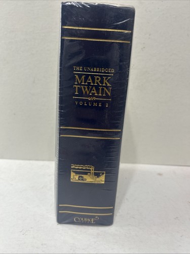 Vtg 1979 The Unabridged Mark Twain book Vol. 2 Leather Samuel Clemens ...